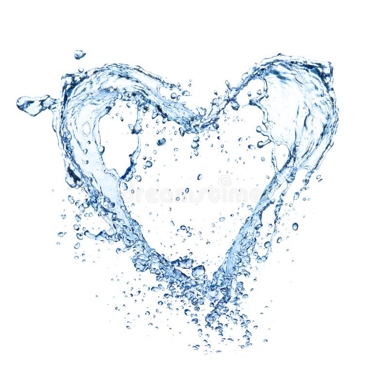 Water heart stock image. Image of drink, love, flowing - 28504087