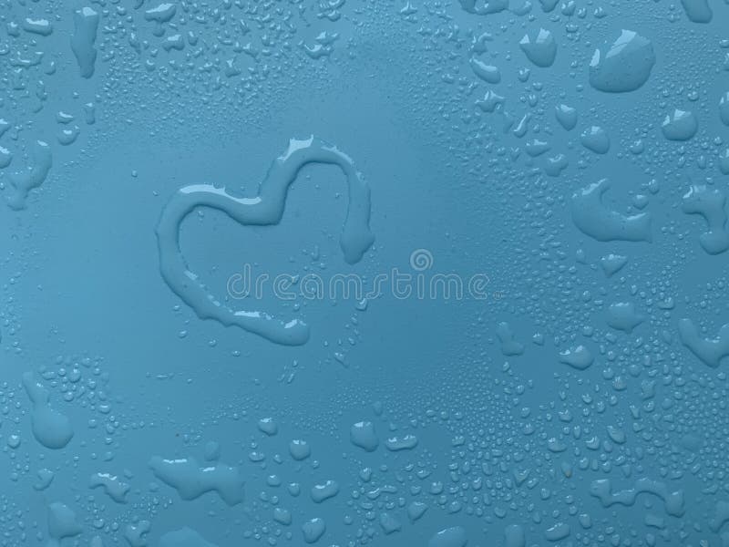 Water in heart shape stock photo. Image of drop, bubble - 176250492