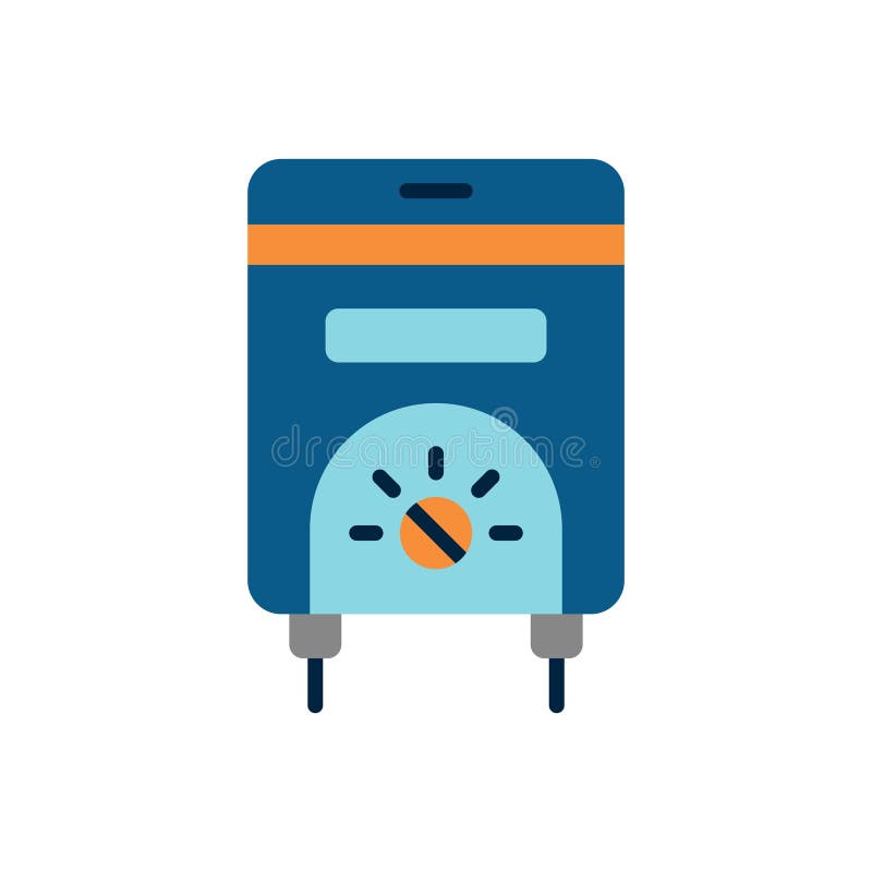 Water Heater Bathroom Icon Vector Basic Design Simple and Modern Stock Vector - Illustration of ...