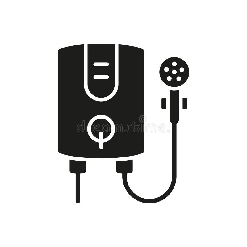 Water Heater Bathroom Icon Vector Basic Design Simple and Modern Stock Vector - Illustration of ...