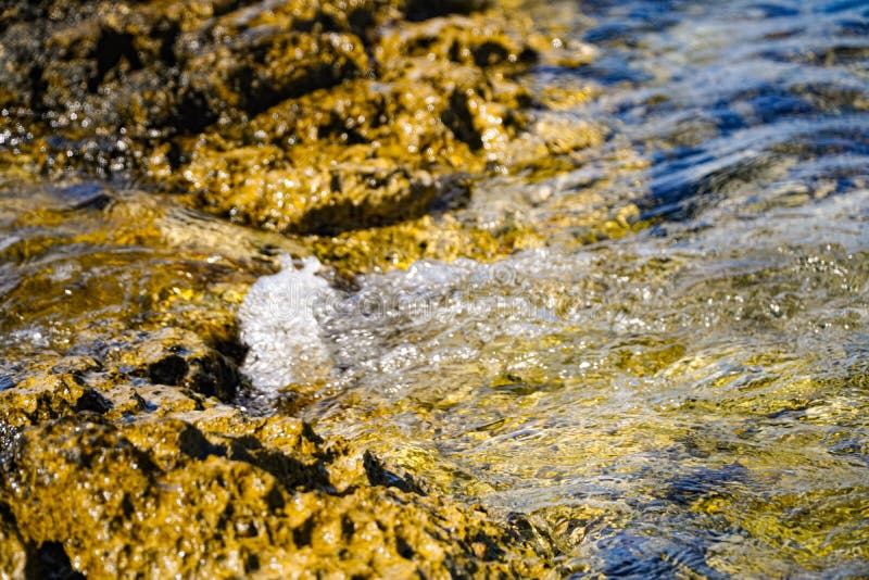 Water Hitting the Rocks , the Sea Waves Stock Image - Image of beach ...