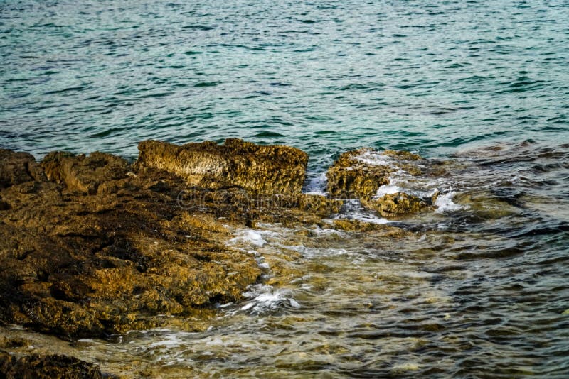 Water Hitting the Rocks , the Sea Waves Stock Photo - Image of clouds ...