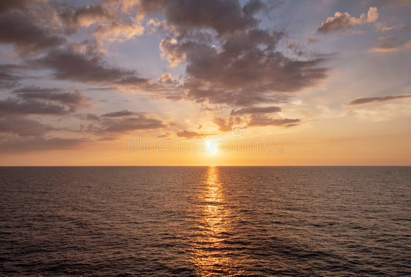 Water horizon stock image. Image of mediterranean, view - 121301195
