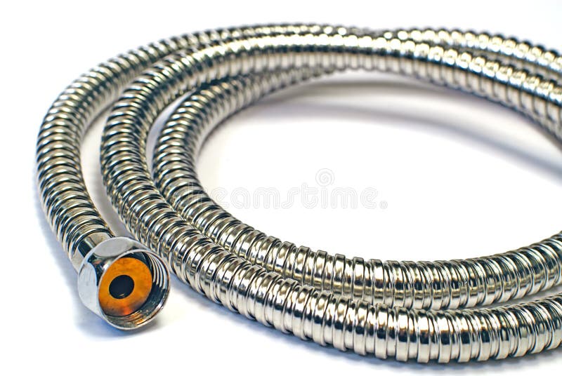 Water Hose Isolated on White Background, Stock Image - Image of fuel ...