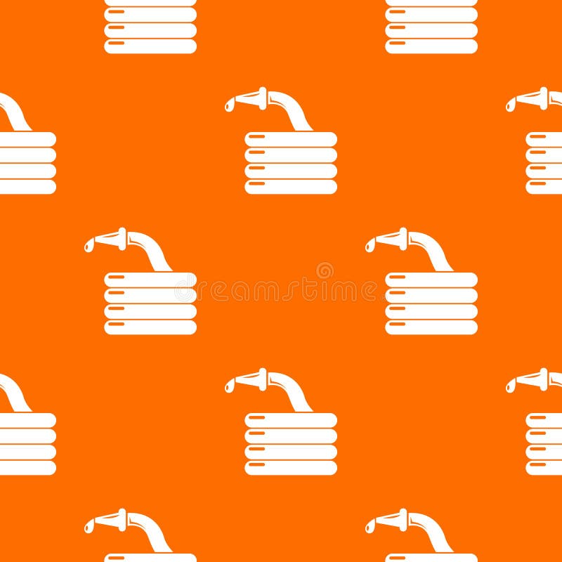 Water Hose Pattern Vector Orange Stock Vector - Illustration of nature ...