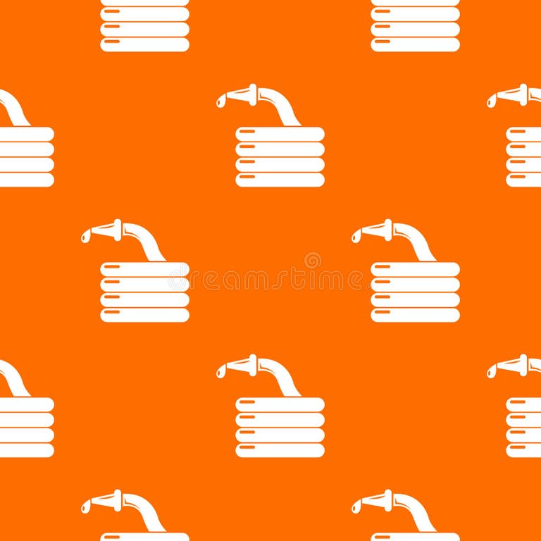 Water Hose Pattern Vector Orange Stock Vector - Illustration of nature ...