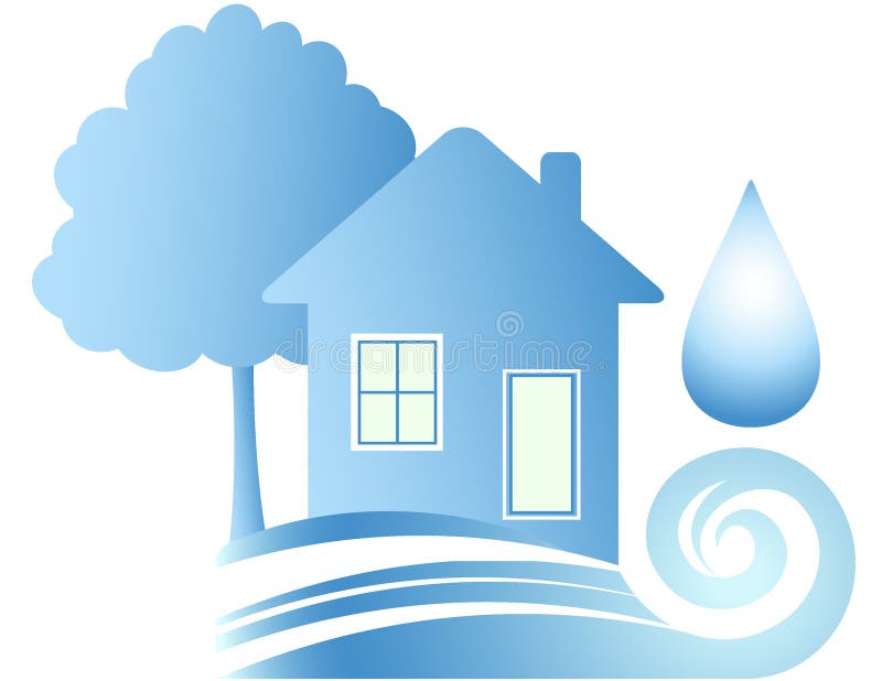 Water Pouring Out of a House Stock Vector - Illustration of window ...