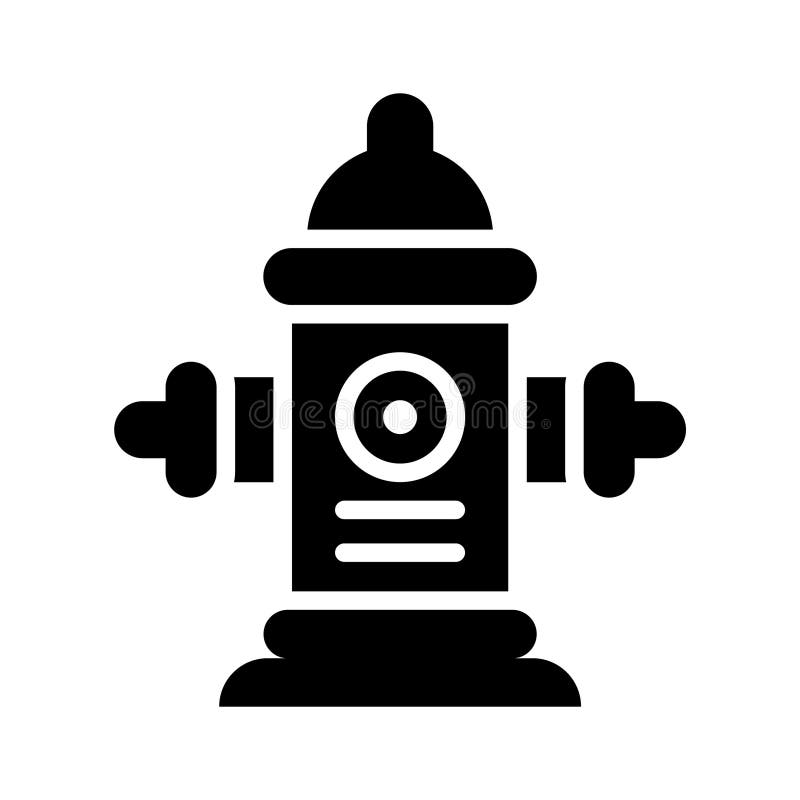 Water Hydrant Icon Creatively Designed in Glyph Style Stock ...