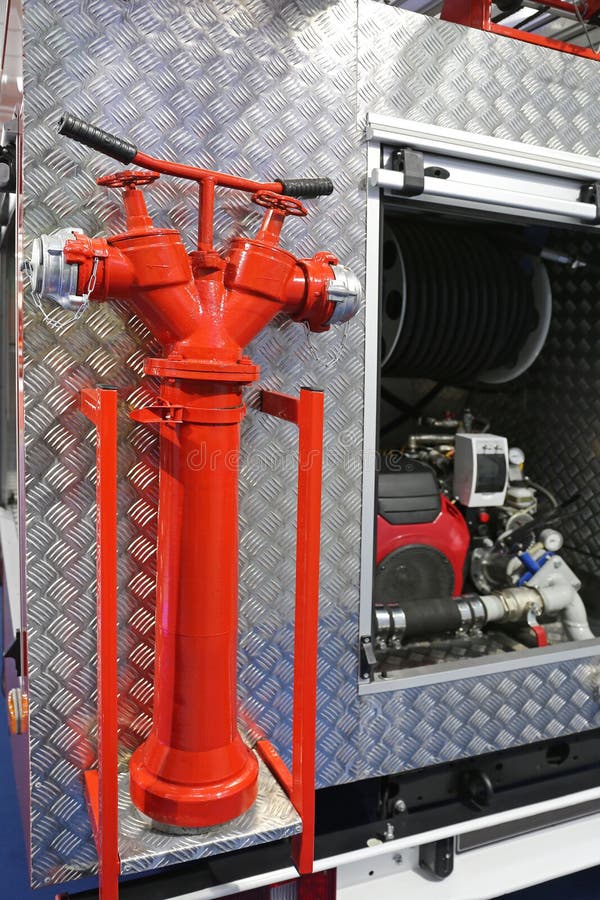 Portable Hydrant with a Hose Stock Image - Image of valve, valves ...