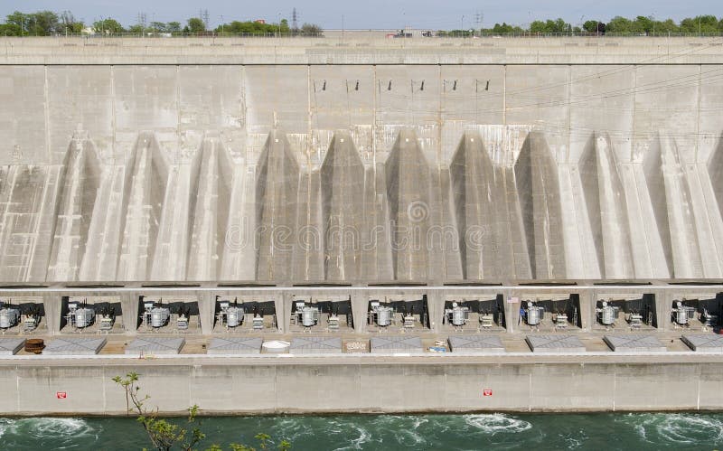 Hydro Dam at Niagara Falls stock photo. Image of floodgate - 34728642
