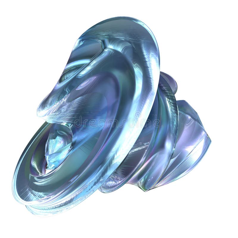 Water, Ice, Crystal Objects Cool Clear Isolated Elegant Modern 3D ...