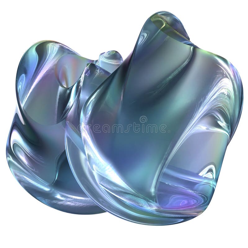 Water, Ice, Crystal Objects Fresh Organic Isolated Elegant Modern 3D ...