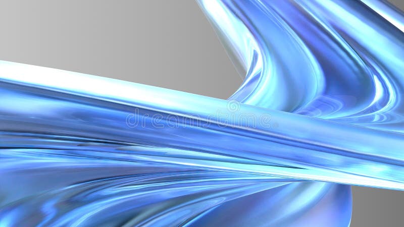 Water, Ice, and Crystal Objects. Modern Artistic Curves Made with ...