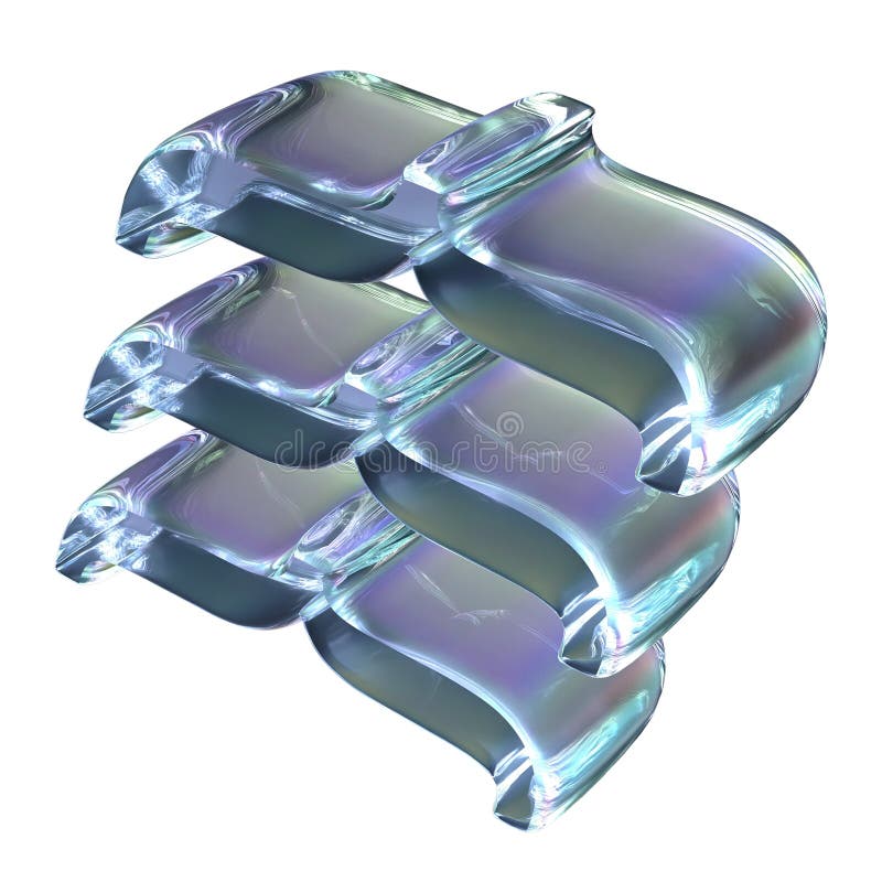 Water, Ice, Crystal Objects Refreshing Clear Isolated Elegant Modern 3D ...