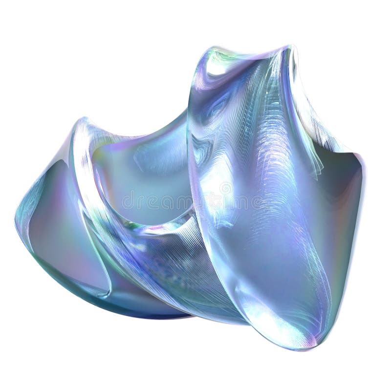 Water, Ice, Crystal Objects Refreshing Fresh Isolated Elegant Modern 3D ...