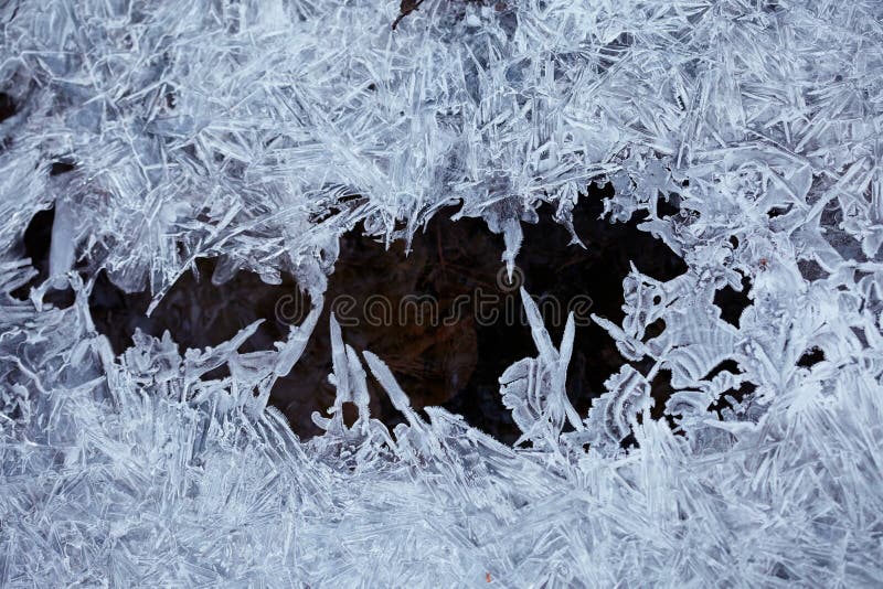 Water ice crystals stock image. Image of bright, black - 67052095