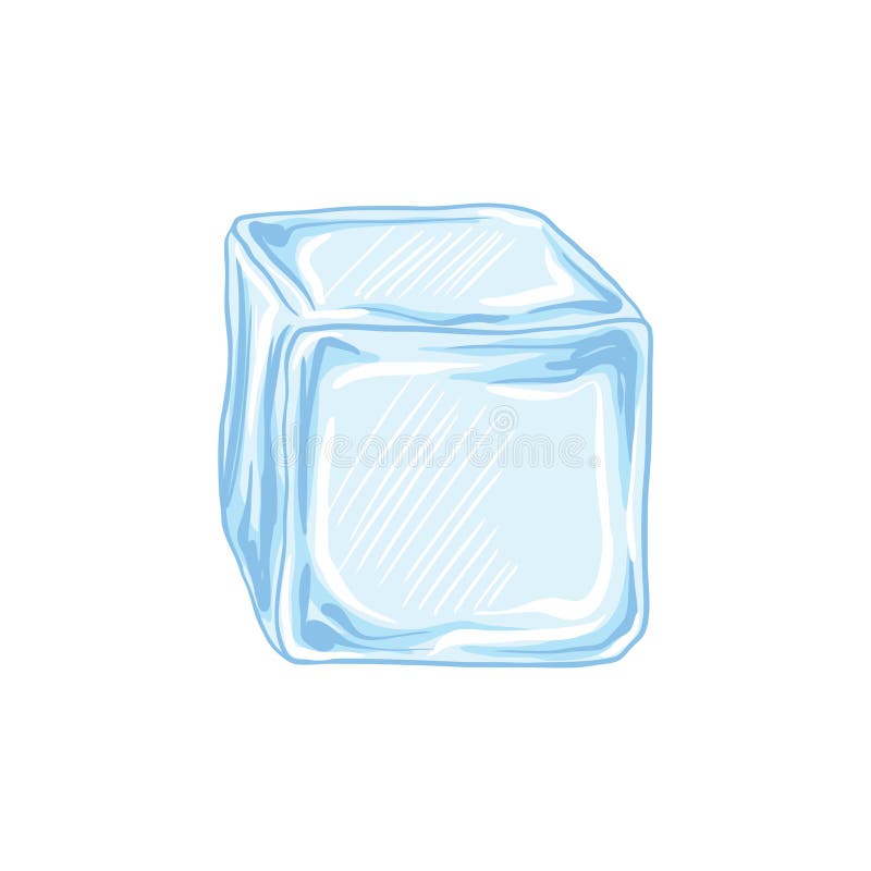 Water Ice Cube Icon Vector Illustration Graphic Design Stock Vector ...