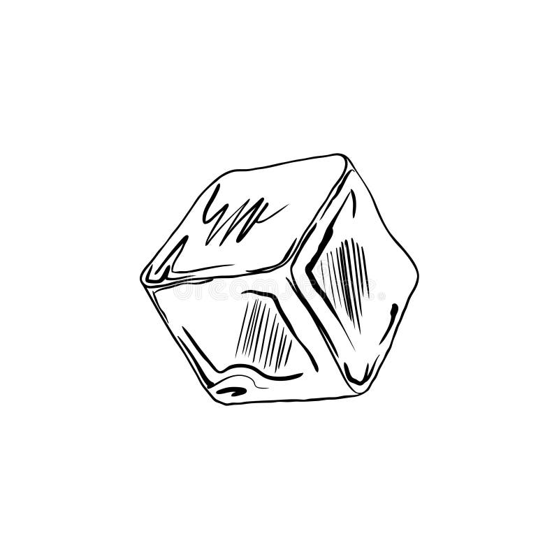 Water Ice Cube Icon Vector Illustration Graphic Design Stock Vector ...