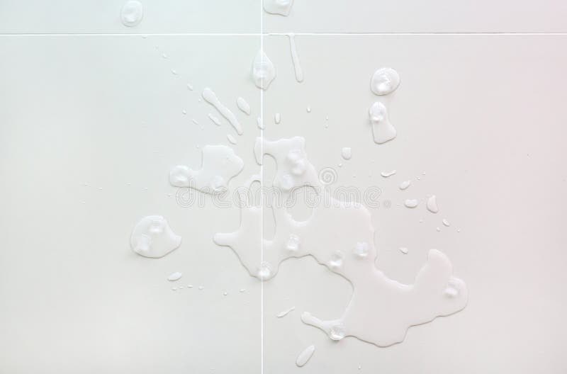 Spilled Water Effect With Tile Floor