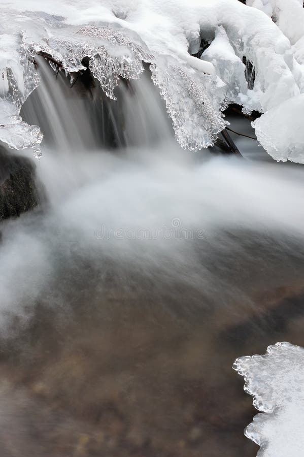 Water and ice stock image. Image of seasonal, nature - 68943783