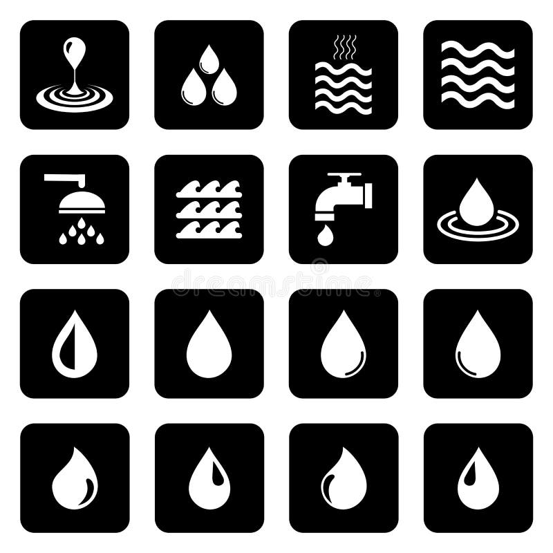 Water Icon, Nature Water Icon Vector Design Symbol Stock Vector ...
