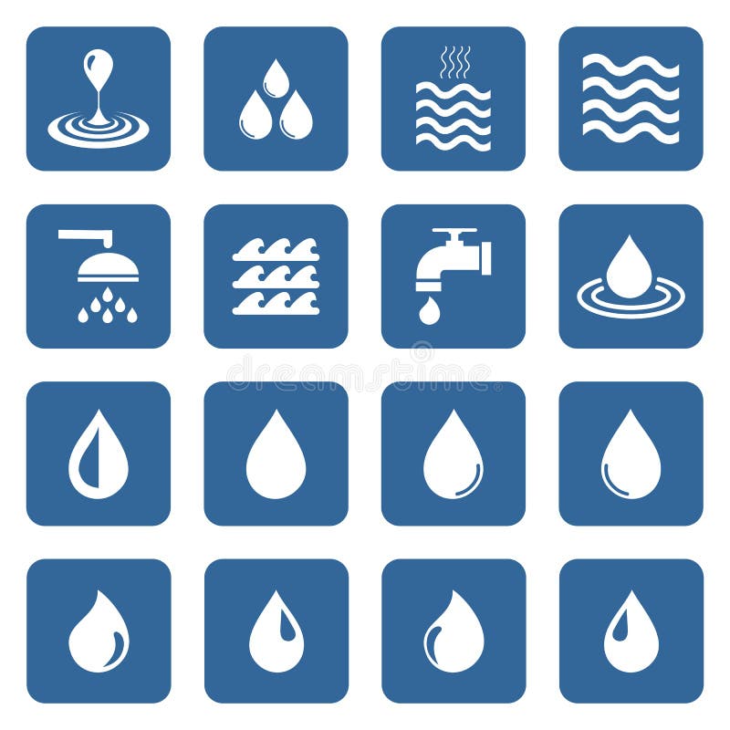 Water Icon, Nature Water Icon Vector Design Symbol Stock Vector ...