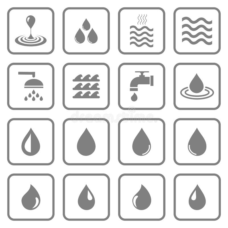 Water Icon, Nature Water Icon Vector Design Symbol Stock Vector ...
