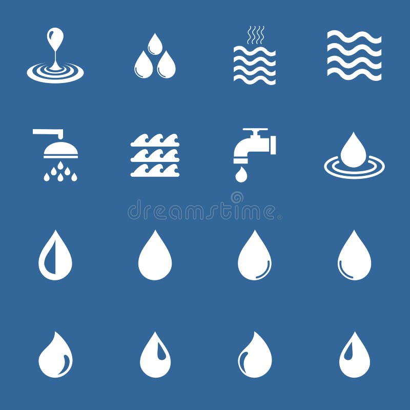 Water Icon, Nature Water Icon Vector Design Symbol Stock Vector ...