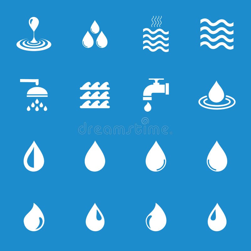 Water Icon, Nature Water Icon Vector Design Symbol Stock Vector ...