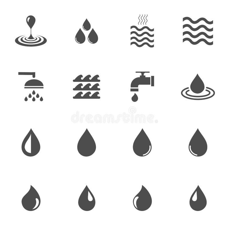 Water Icon, Nature Water Icon Vector Design Symbol Stock Vector ...