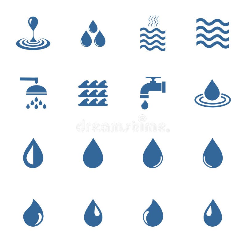 Water Icon, Nature Water Icon Vector Design Symbol Stock Vector ...