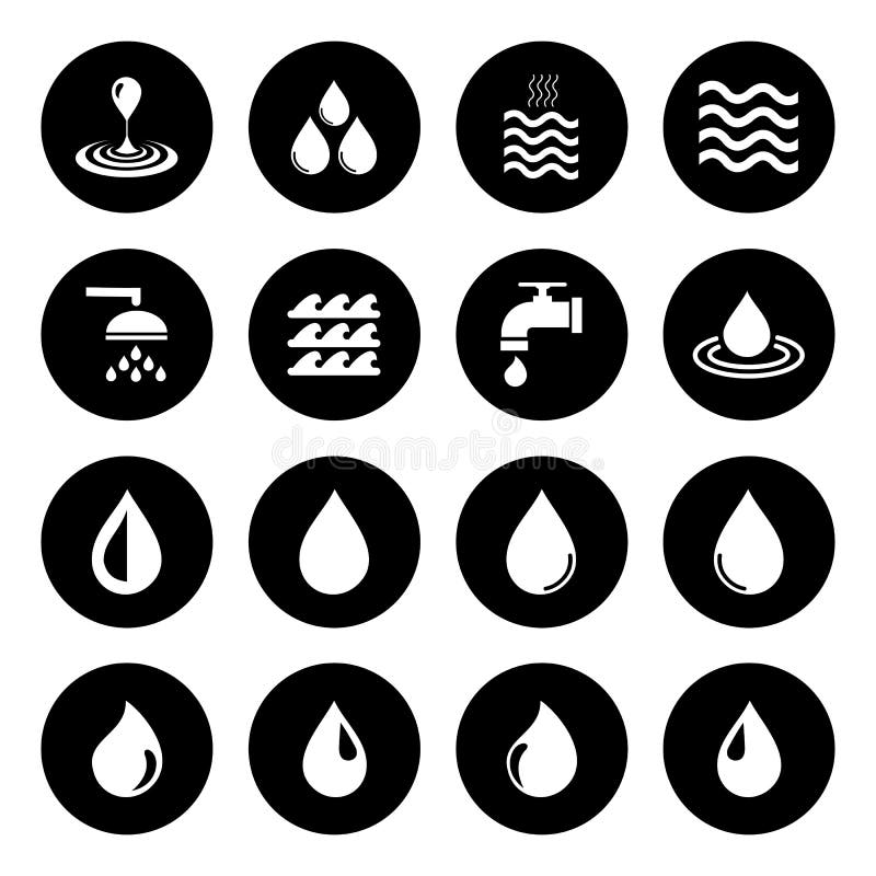 Water Icon, Nature Water Icon Vector Design Symbol Stock Vector ...