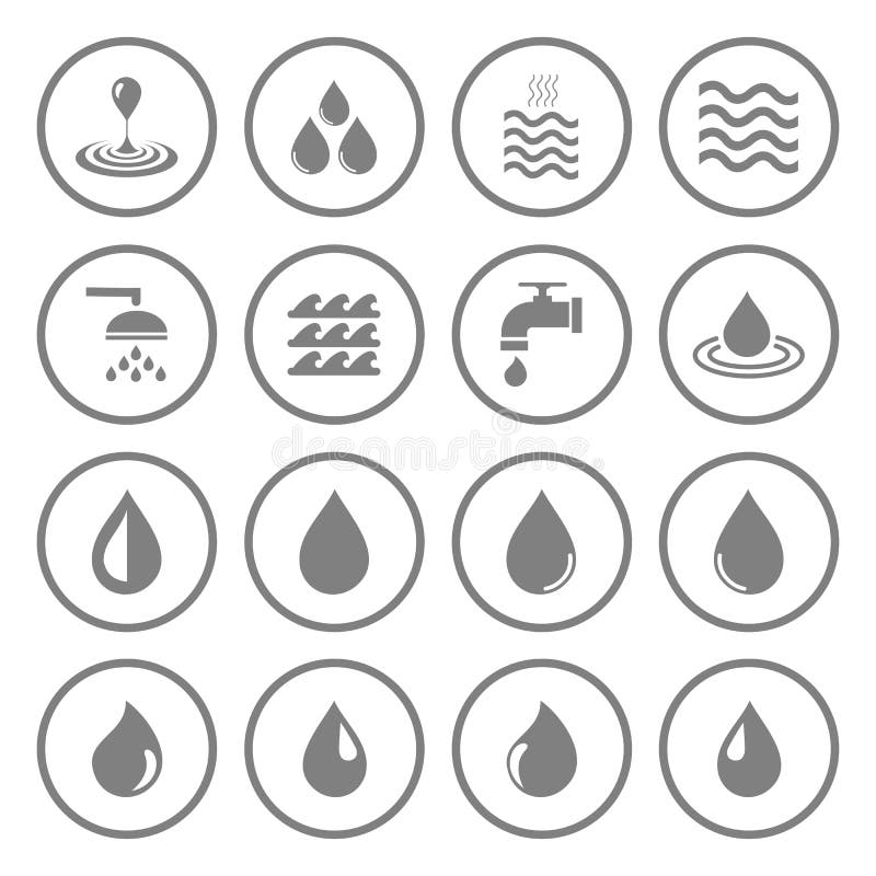Water Icon, Nature Water Icon Vector Design Symbol Stock Vector ...