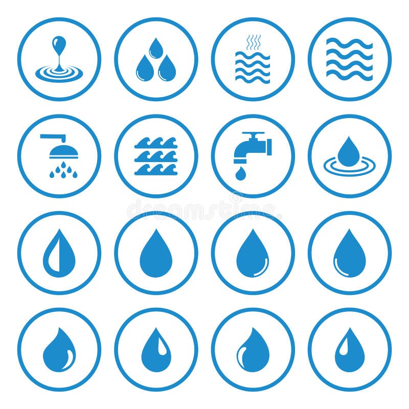 Water Icon, Nature Water Icon Vector Design Symbol Stock Vector ...