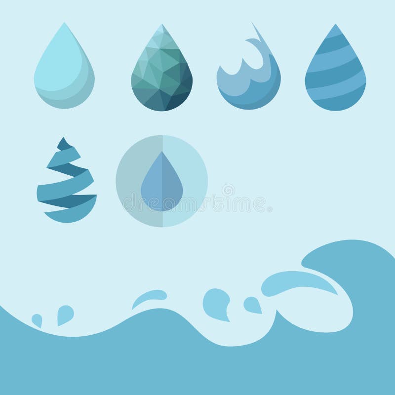 Water Icon stock vector. Illustration of water, symbol - 57865390