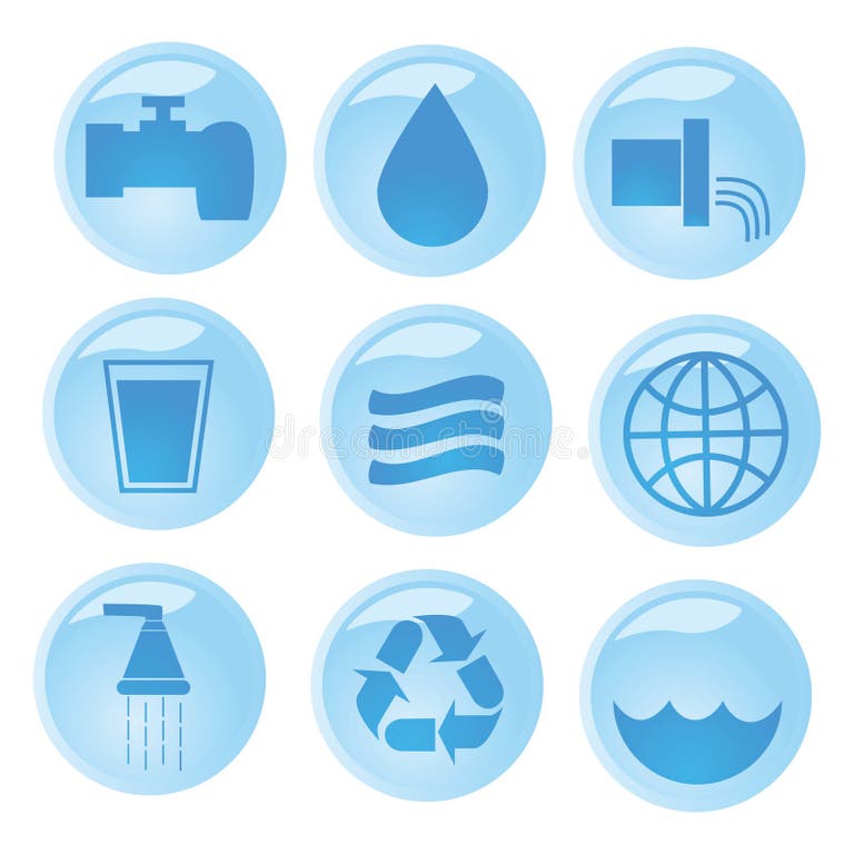 Water Wave Icon Buttons Stock Illustrations – 826 Water Wave Icon ...