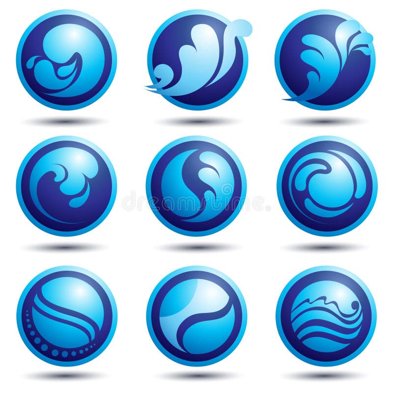 Water splash stock vector. Illustration of creative, design - 10986427