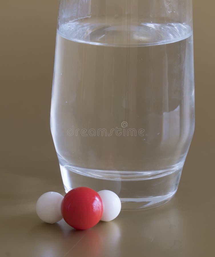 Water Illustrated with a Hydrogen and Oxygen Atom Which Produces a ...