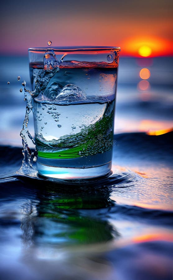 Water Illustration Artificial Intelligence Artwork Generated Stock ...