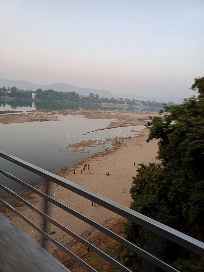 A Water Image upon the Bridge from the Running Train. Stock Image ...