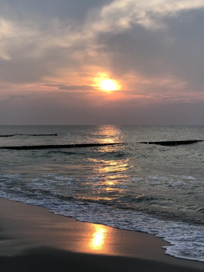 The water impressions stock image. Image of sunsetover - 144693129