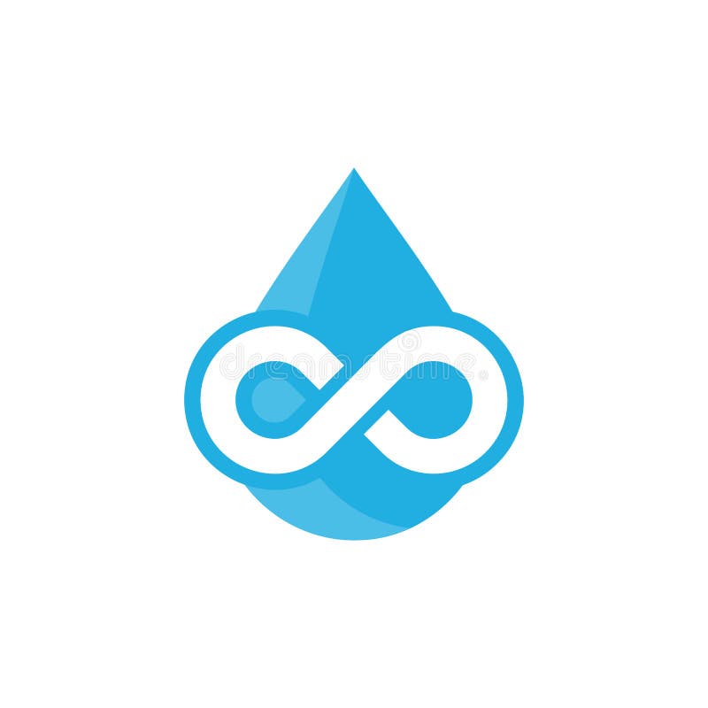 Water Infinity Head Logo Icon Design Stock Vector - Illustration of ...