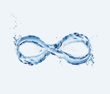 Water Infinity Symbol stock image. Image of boundless - 126003409