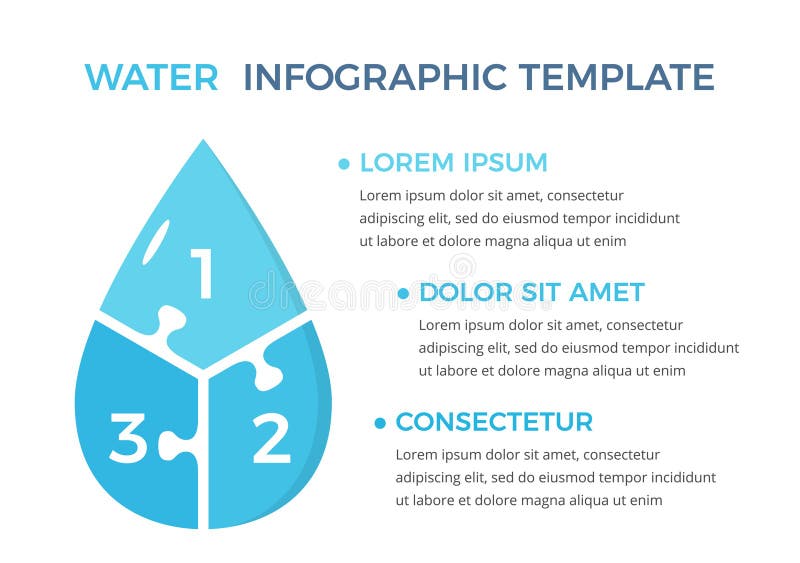 Water Infographics stock vector. Illustration of elements - 271317901