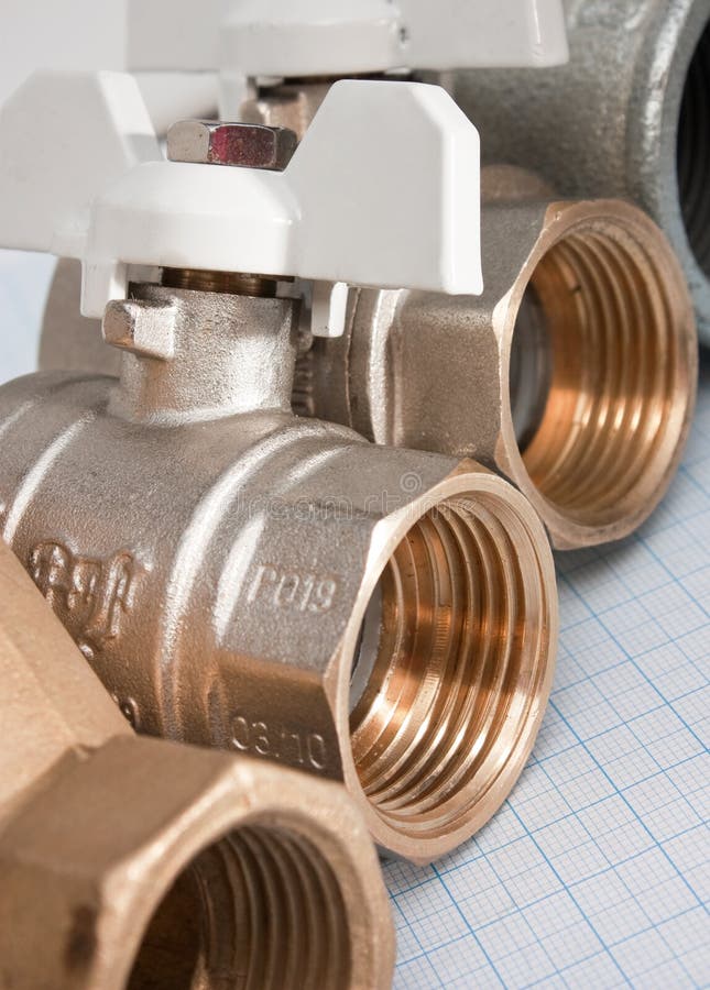 Water inlet valve stock image. Image of gate, chrome - 64515539