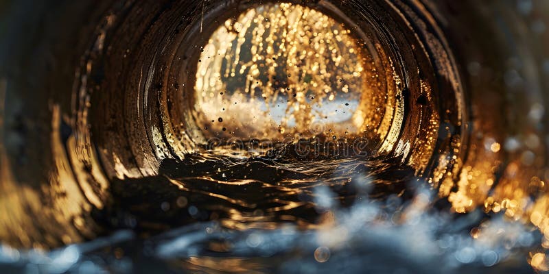 The Water Inside the Rusty Pipe Stock Photo - Image of plumbing, rusty ...