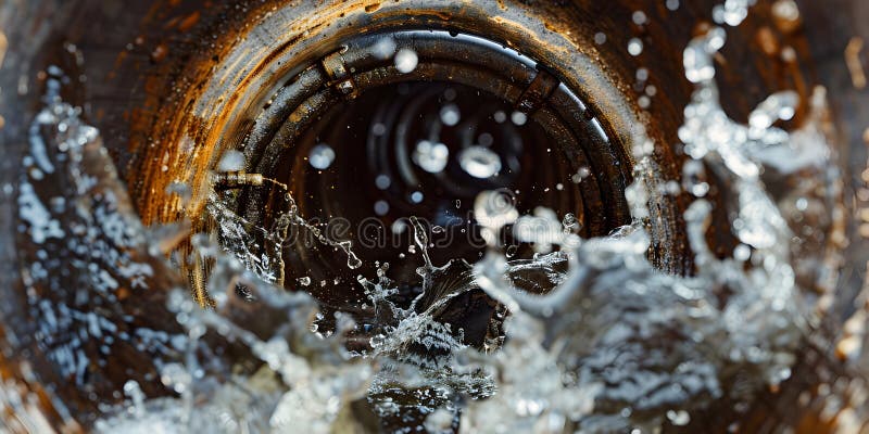 The Water Inside the Rusty Pipe Stock Photo - Image of drain, pipes ...