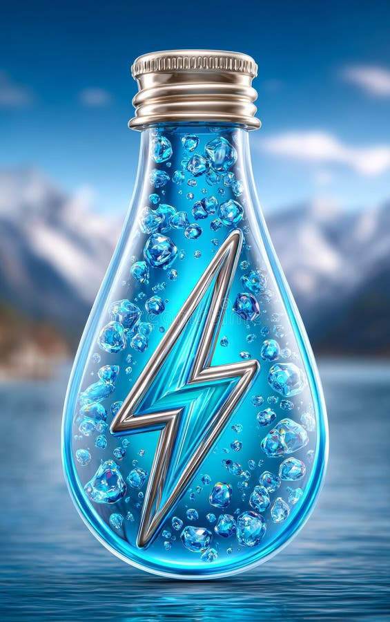 Water-inspired Light Bulb Design Stock Photo - Image of summer, bolt ...