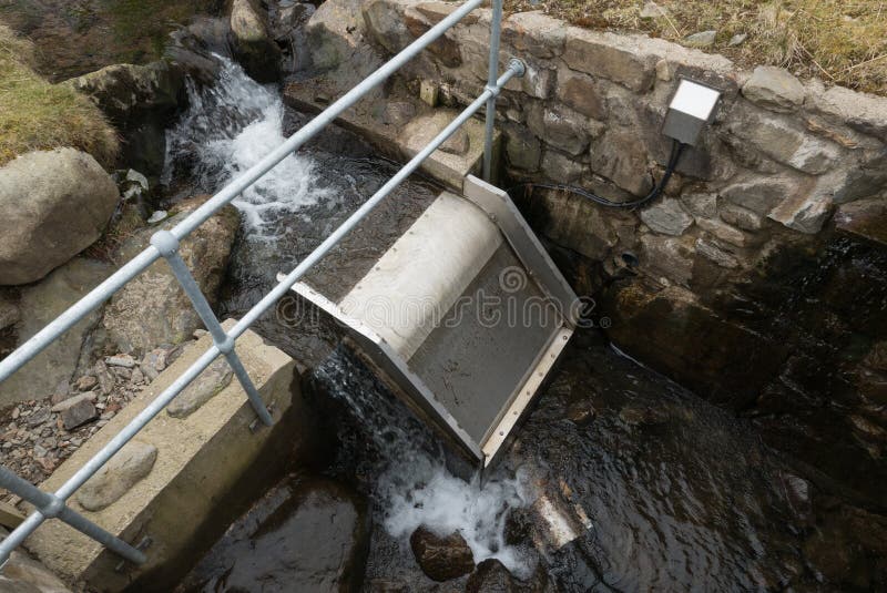 Water intake apparatus. stock photo. Image of pipe, hydro - 112743598