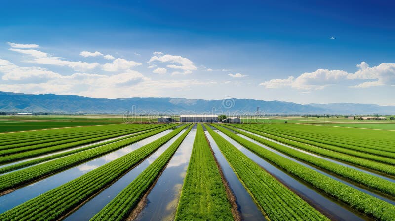Water irrigation farm stock illustration. Illustration of efficiency ...